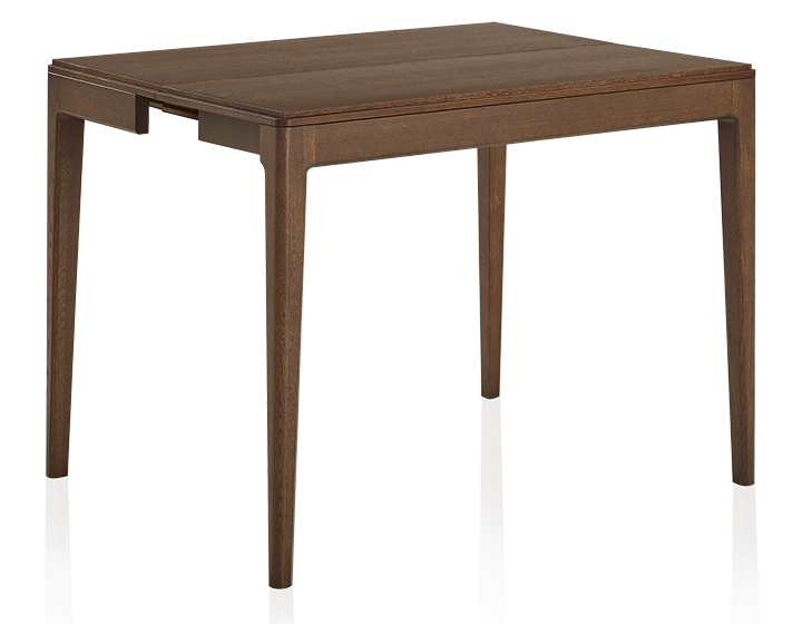 Console extensible pliante en chêne foncé 100x40 cm - Albatre | Maison ...