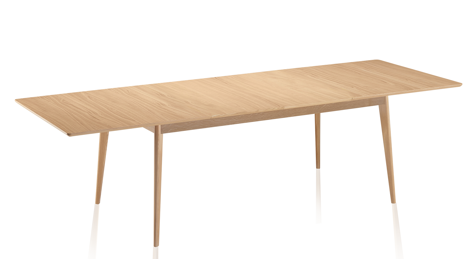 Table extensible 6 à 10 personnes en chêne naturel allonge chêne 140x90 ...