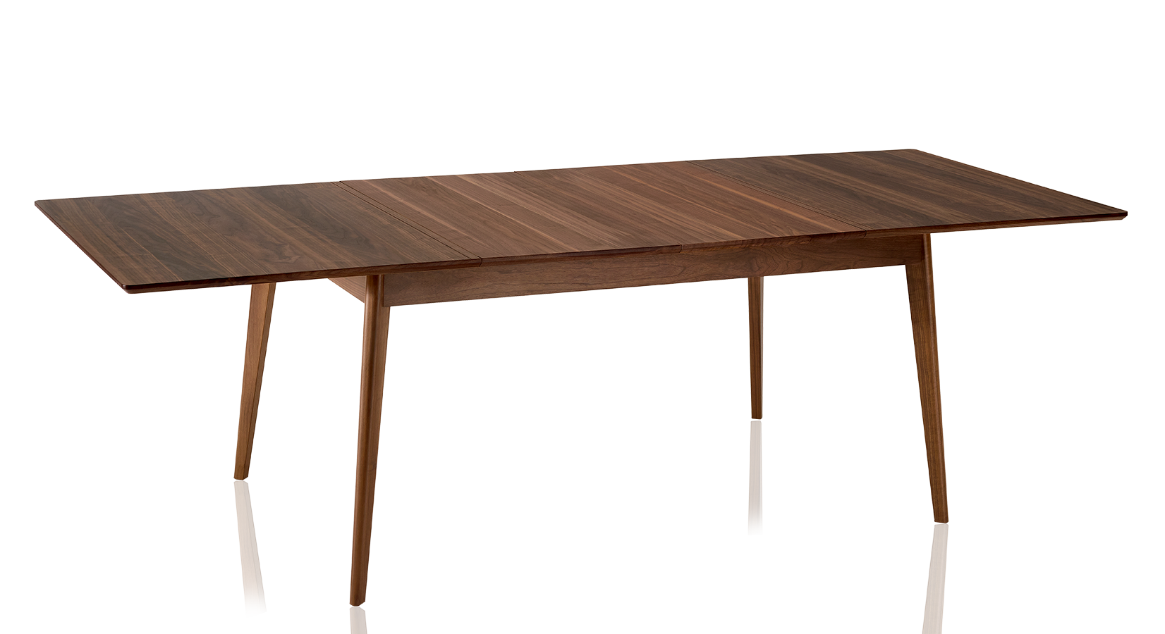 Table extensible 6 à 10 personnes en noyer allonge noyer 140x90 cm ...