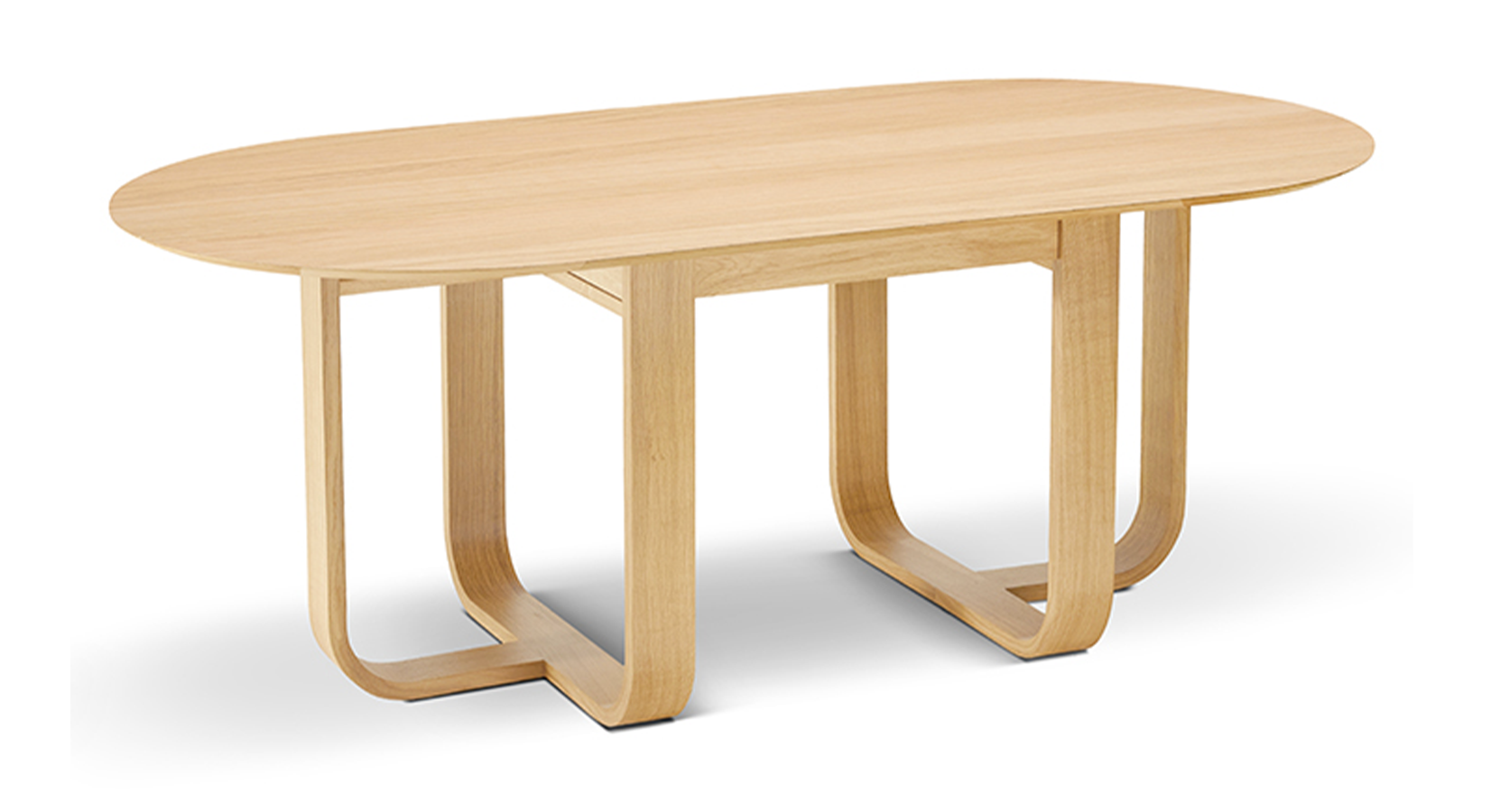 10-person dining table in natural oak 250x100 cm - Luge | Maison Saulaie